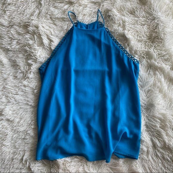 Red Dress Boutique | Tops | Red Dress Boutique Blue High Neck Tank ...